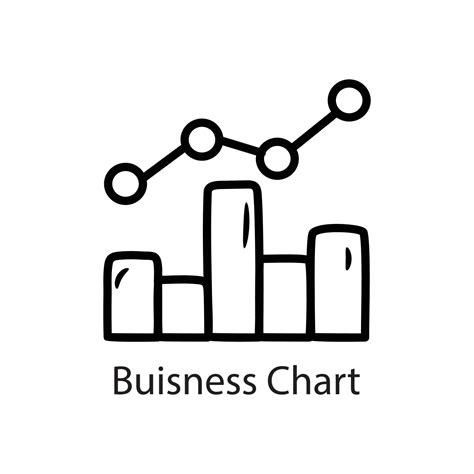 Business Chart Outline Icon Design Illustration Data Symbol On White Background Eps 10 File