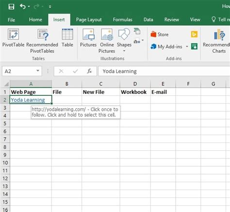 Excel Tricks Create Hyperlink In Excel Hyperlink Function In Excel