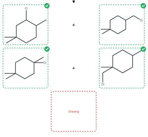 solved draw all of the possible monochlorinated products