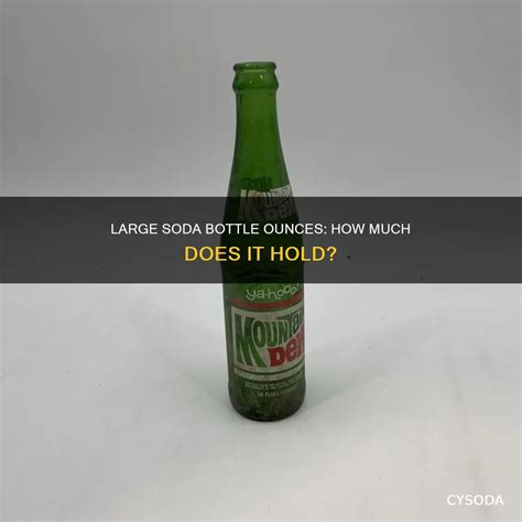 Large Soda Bottle Ounces How Much Does It Hold CySoda