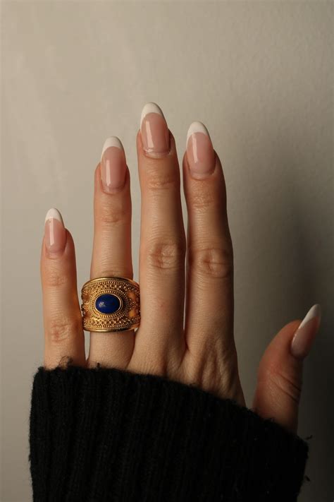 Vintage Greek Lalaounis Cabochon Lapis Hellenistic Ring In 18k Gold