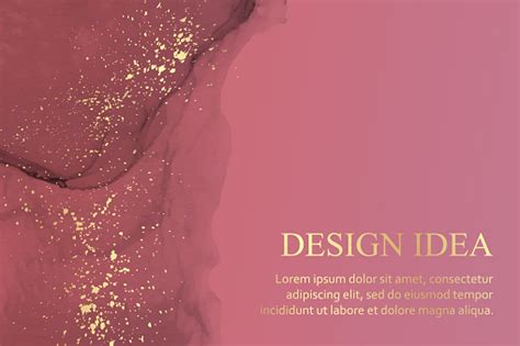 추상적 인 붉은 잉크 파도와 황금 물빛이 나는 수채화 배경 0명에 대한 스톡 벡터 아트 및 기타 이미지 0명 건강관리와