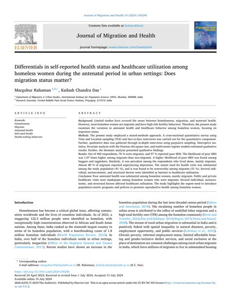 Pdf Differentials In Self Reported Health Status And Healthcare