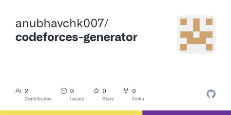 Github Anubhavchk Codeforces Generator