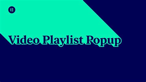 Video Playlist Popup In Elementor Advanced Pro Youtube