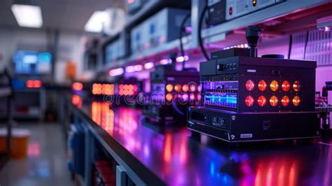 High Tech Lab Equipment At Costaposta Research Facility Stock Image