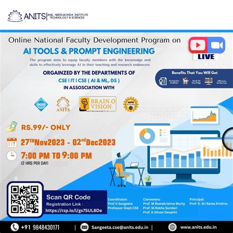 Anits Cse On Linkedin Dear Sirmadam We Are Excited To Announce The
