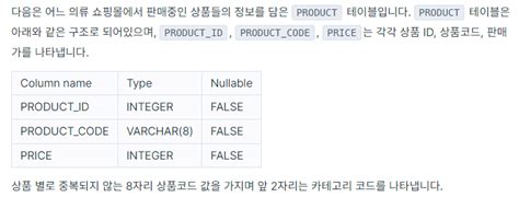 Group By 가격대 별 상품 개수 구하기