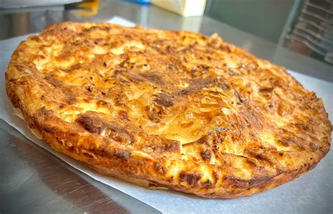 12" Banitza (Layers of Pastry, Bulgarian Feta & Eggs)