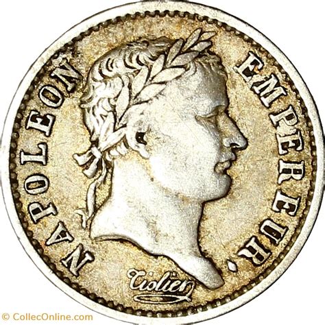 Quart de franc tête laurée République Napoléon Ier 1807