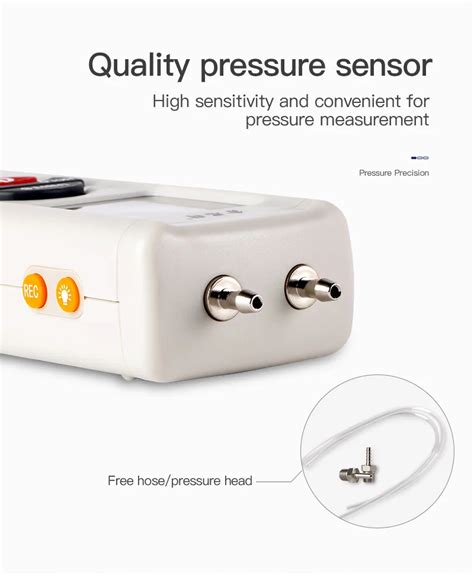 Manometer Pressure Meter 11 Selectable Units Differential Pressure