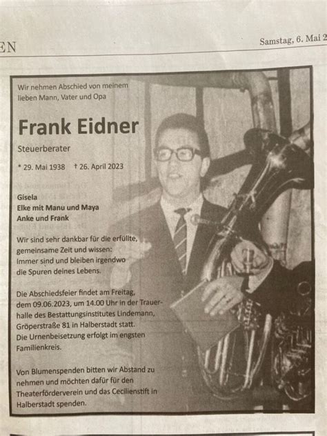 Nachruf Frank Eidner Reitsportverein Wolfenbüttel E V
