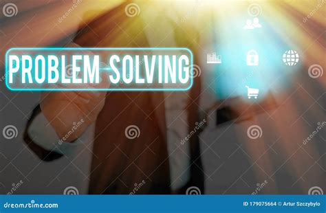 Text Sign Showing Problem Solving Conceptual Photo Process Of Finding Solutions To Difficult Or