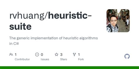 Github Rvhuangheuristic Suite The Generic Implementation Of Heuristic Algorithms In C