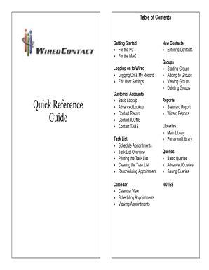 26 Printable Quick Reference Guide Sample Forms And Templates