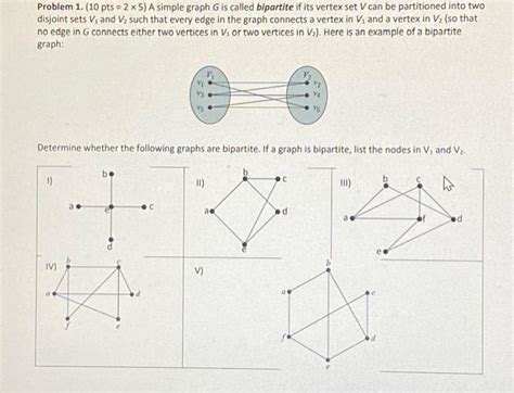 Solved Problem 1 10 Pts 2×5 A Simple Graph G Is Called