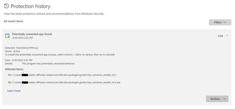 Microsoft Defender Has Flagged These Two Files As Being Potentially