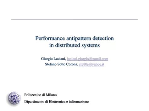 Ppt Performance Antipattern Detection In Distributed Systems Powerpoint Presentation Id9586441