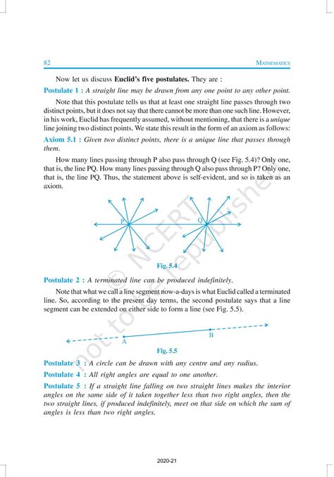 Introduction To Euclids Geometry Ncert Book Of Class 9 Mathematics