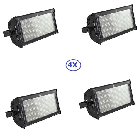 4 개몫 최신 700w 화이트 컬러 Led 스트로브 조명 고품질 아토믹 720pcs Led 스트로브 효과 조명 파티 웨딩