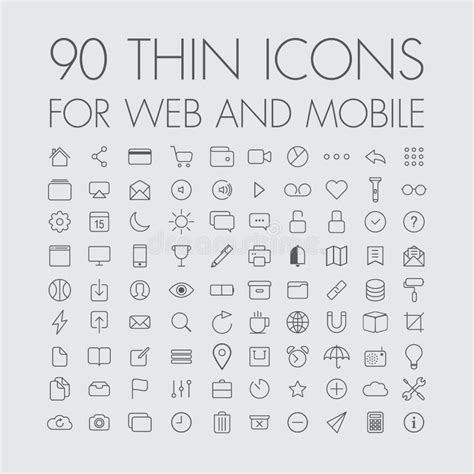 Server Web Icons Black Glossy Circle Buttons Stock Vector