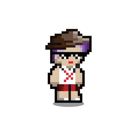 Vector Pixel Art Of Cute Characters 11344865 Vector Art At Vecteezy