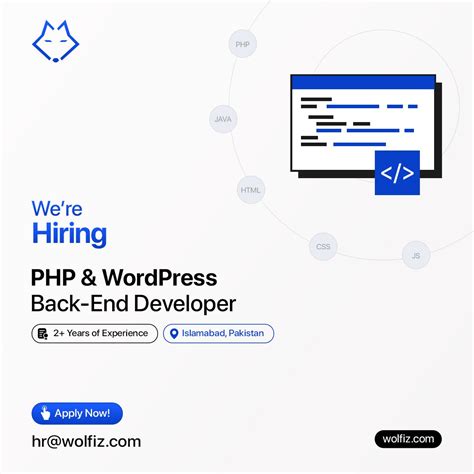 Wolfiz On Linkedin Phpdeveloper Backenddeveloper Hiring Developerjobs Techjobs