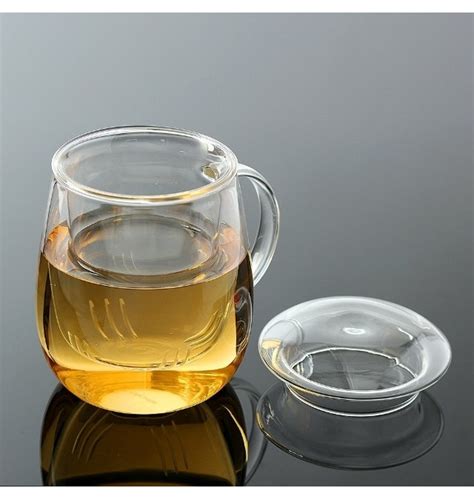 로하티 머쉬룸 내열 유리 티머그 홍차 거름망머그컵내열유리티머그 뚜껑티 찻잔 유리잔 티몬
