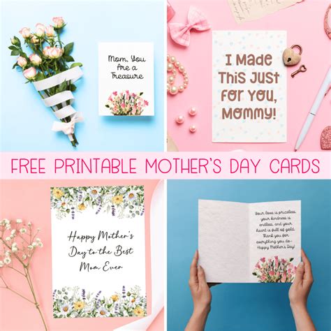 7 Cute And Free Printable Mothers Day Cards Marley Doodle Digital