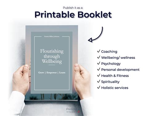 Powerpoint Booklet Template Instant Digital Editable Download Etsy