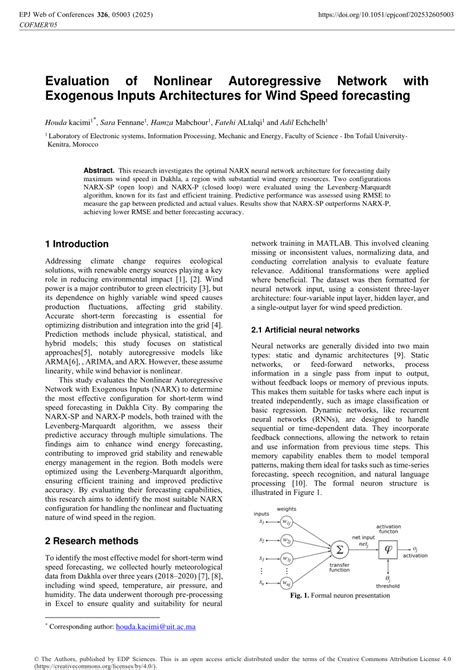 Pdf Evaluation Of Nonlinear Autoregressive Network With Exogenous Inputs Architectures For