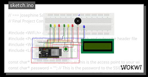 Final Project Josephine Saiz Wokwi Esp32 Stm32 Arduino Simulator