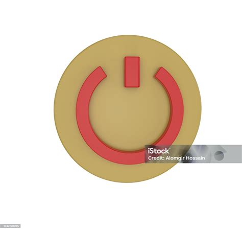 최소 3d 일러스트 레이 션 전원 버튼 아이콘 푸시 버튼의 3d 렌더링 0명에 대한 스톡 사진 및 기타 이미지 0명 3차원