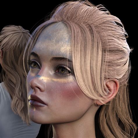 Chloe Hair For Genesis 8 81 And 9 Daz Content By Signature Studio