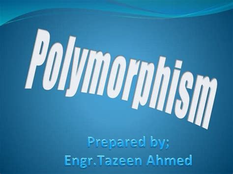 Polymorphism Ppt