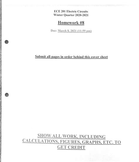 Practice Homework 4 ECE 201 Studocu