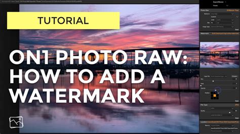 How To Add A Watermark In ON1 Photo RAW Scott Davenport Photography