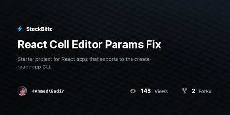 react cell editor params fix stackblitz