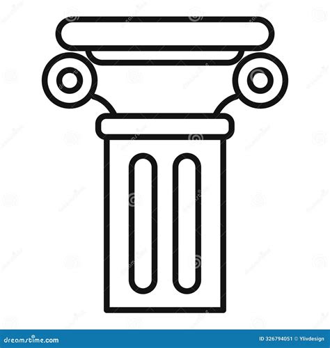Ancient Column Is Representing Classical Architecture Style Stock Image
