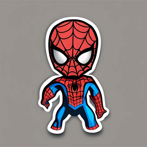 Spider Man Style Stickers · Creative Fabrica