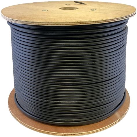 Transource Naspo Addon 1000ft Non Terminated Black Cat6a Utp Plenum