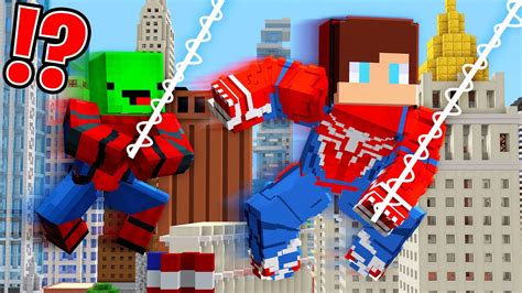 JJ SPIDERMAN Speedrunner VS Mikey Hunter In Manhunt Minecraft Speedrun Maizen YouTube