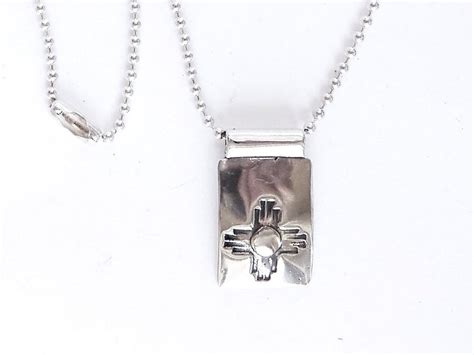 Sterling Zia Necklace Southwest Jewelry New Mexico T Petroglyph