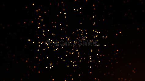Loop Glow Orange Particles Animation Abstract Background Stock Footage Video Of Danger Energy
