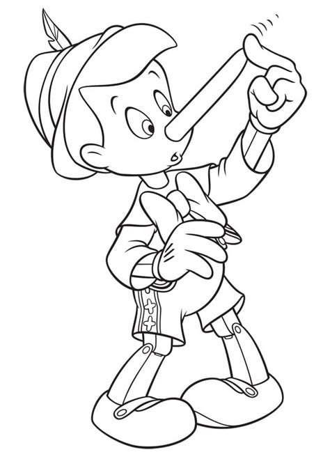 Pinocchio Coloring Pages Coloringlib