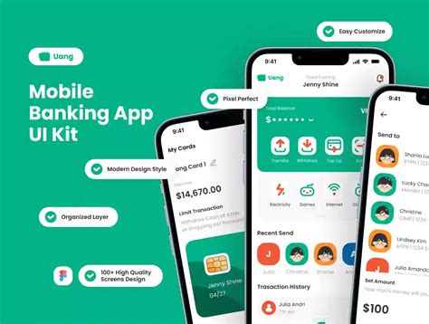 Uang Mobile Banking App Ui Kit Ui Kits — Ui Custom