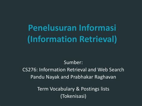 Tokenisasi Informatika