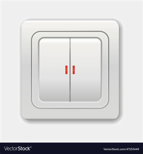 Socket And Switch Electrical Outlet For Electric Vector Image