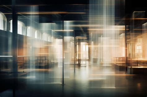 Blurry Office With Structural Columns Luxury Blurry Office Background