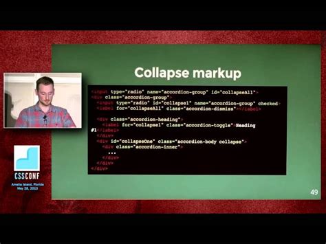 Jsconf Talk Creating Interaction With Css And Checkboxes From Jsconf